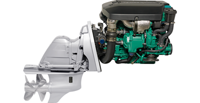 Volvo Penta D3-200 Aquamatic Sterndrive marine diesel engine 200hp ...