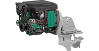 Volvo Penta D3-220 Aquamatic Sterndrive marine diesel engine 220hp ...