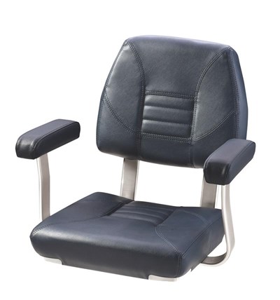 Vetus SKIPPER Classic Helm Seat With Arm Rests, Blue, CHCASB - French ...