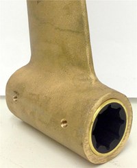 Bronze P Bracket / Propeller Shaft Bracket With Cutlass Bearing ...