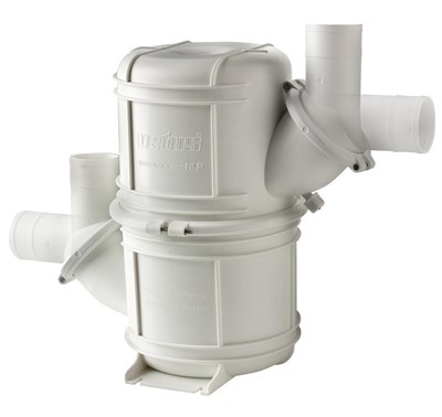 Vetus White Waterlock/Muffler, With Rotating Inlet And Outlet For 40mm ...